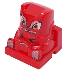 LEGO PART 30598pr0003 Racer Driver Head, Brick Special 2 x 2 Round ...