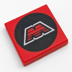 LEGO PART 3068bpr0074 Tile 2 x 2 with MTron Logo Print | Rebrickable ...