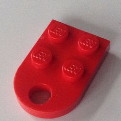 LEGO PART 3176 Plate Special 3 x 2 with Rounded End, Hole | Rebrickable ...