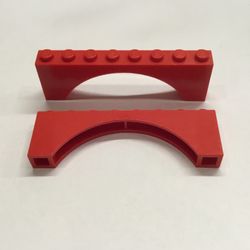 LEGO PART 3308 Brick Arch 1 x 8 x 2 | Rebrickable - Build with LEGO