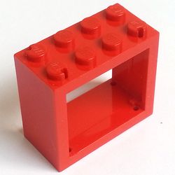 LEGO PART 4132 Window 2 x 4 x 3 Frame with Solid Studs | Rebrickable ...