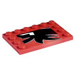 LEGO PART 6180 Plate Special 4 x 6 with Studs on 3 Edges | Rebrickable ...