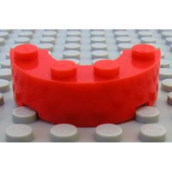 LEGO PART 716 Brick Round Corner 2 x 4 Half Round with Cutouts ...