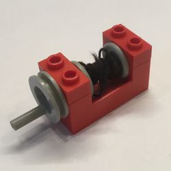 LEGO PART 73037 String Reel Winch 2 x 4 x 2 (Light Gray Drum ...