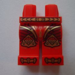 LEGO PART 970c22pr0665 Hips and Red Legs with Belt, Armor with Scales ...