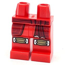 LEGO PART 970c22pr9739 Hips and Red Legs with Dark Red Robe and Belt ...