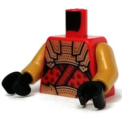 LEGO PART 973c21h03pr0005 Torso Armor, Gold Belt and Chestplate over ...