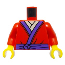 LEGO PART 973c22h01pr0023 Torso, Robes, Dark Purple Trim, Belt, Tan ...