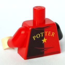 LEGO PART 973e014pr4916 Torso, Odd Arms, Tunic with Black Half ...