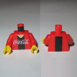 LEGO PART 973c22h01pr0173 Torso V-Neck Shirt with Coca-Cola Logo and ...