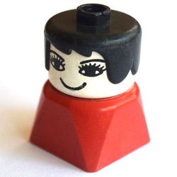 LEGO PART dupfig0011pr0004 Duplo 2 x 2 x 2 Figure Brick Early, Long ...