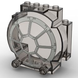 LEGO PART 30366pr0002 Windscreen 3 x 6 x 5 Bubble with Studs on Top ...