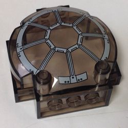 LEGO PART 30366pr0001 Windscreen 3 x 6 x 5 Bubble with Studs on Top ...