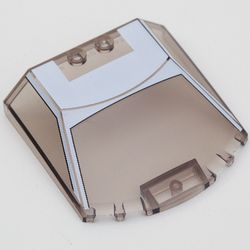 LEGO PART 65633pr0009 Windscreen 6 x 6 x 1 1/3 with White Cockpit Print ...