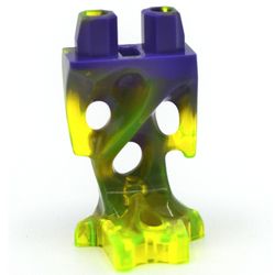 LEGO PART 19859pat0003 Lower Body, Ghost with Marbled Dark Purple ...