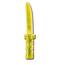 LEGO PART 37341b Weapon Dagger / Knife with Flat Hilt End and Curved ...