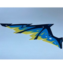LEGO PART 103650a Wing, Dragon, Left, Dark Blue Limbs, Dark Azure and Bright Light Yellow ...