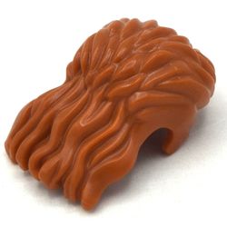 LEGO PART 24072 Hair Long Mullet Style | Rebrickable - Build with LEGO