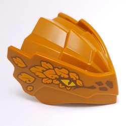 LEGO PART 4921pr0002 Creature Body Part, Dragon Head Riyu with Yellow ...