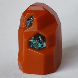 LEGO PART 49656pat0002 Geode / Rock with Glitter Trans Light Blue ...