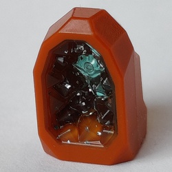 LEGO PART 49656pat0002 Geode / Rock with Glitter Trans Light Blue ...