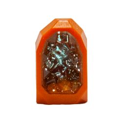 LEGO PART 49656pat0002 Geode / Rock with Glitter Trans Light Blue ...