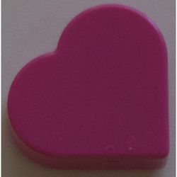 LEGO PART 39739 Tile 1 x 1 Heart | Rebrickable - Build with LEGO