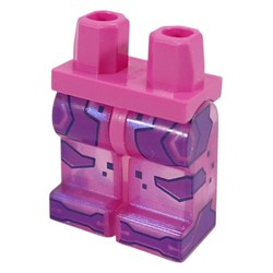 LEGO PART 970c81pr0001 Hips and Opal Trans-Dark Pink Legs with Dark ...