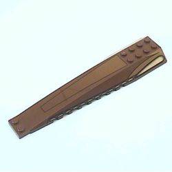 LEGO PART 45301pr0001 Wedge Curved 16 x 4 Triple, with Bronze and Black ...