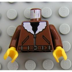 LEGO PART 973c16h01pr0005 Torso Bomber Jacket with White Collar, Belt ...