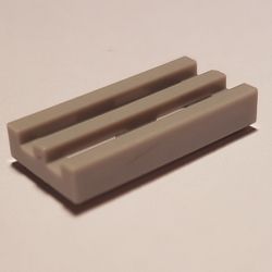 LEGO PART 2412b Tile Special 1 x 2 Grille with Bottom Groove | Rebrickable - Build with LEGO
