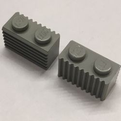 LEGO PART 2877 Brick Special 1 x 2 with Grille | Rebrickable - Build ...