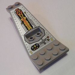 LEGO PART 30118pr0001 Wing Plate Bi-level 8 x 4 and 2 x 3 1/3 Up with ...