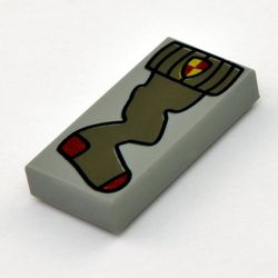 LEGO PART 3069bpr0063 Tile 1 x 2 with Crooked Sock Print | Rebrickable ...