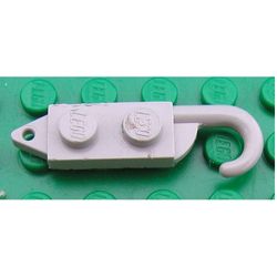 LEGO PART 3127 Hook, Plate 1 x 2 with Crane Hook Left | Rebrickable ...