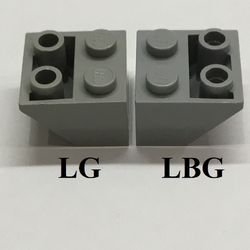 LEGO PART 3660 Slope Inverted 45° 2 x 2 [Ovoid Bottom Pin, Bar-sized ...