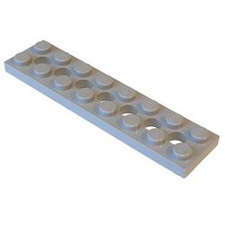 LEGO PART 3738 Technic Plate 2 x 8 [7 Holes] | Rebrickable - Build with ...