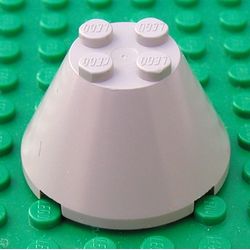 LEGO PART 3943a Cone 4 x 4 x 2, No Axle Hole | Rebrickable - Build with ...