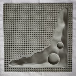 LEGO PART 3947b Baseplate Raised 32 x 32 Craters with Crater Studs ...
