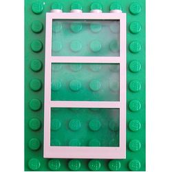 LEGO PART 6160c01 Window 1 x 4 x 6 Frame with 3 Panes, with Fixed Trans ...