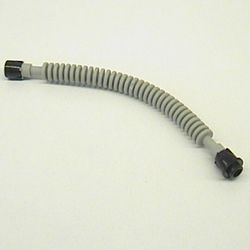 LEGO PART 758c03 Flexible Ribbed Hose 8mm Ends 12L with Tabbed Black ...