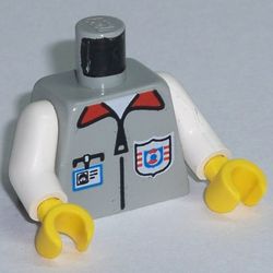 LEGO PART 973c27h01pr0040 Torso Vest with Rescue Coast Guard Logo, ID ...