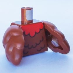 LEGO PART 11938pr0002 Torso with Bird Wings and Dark Brown Feathers ...