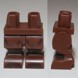 LEGO PART 24394c00pr0975 Creature Legs and Hips with Fur and Hooves ...