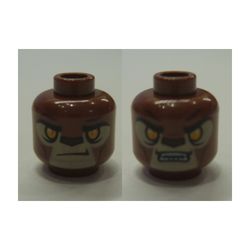 LEGO PART 3626cpr1293 Minifig Head Lavertus / Shadowind, Lion with ...