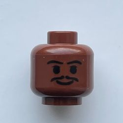 LEGO PART 3626cpr2873 Minifig Head Lando Calrissian, Moustache Thin ...