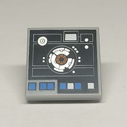 LEGO PART 11203pr0021 Tile Special 2 x 2 Inverted with Death Star ...