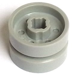 LEGO PART 11208 Wheel 14mm D. x 9.9mm with Centre Groove, Fake Bolts ...