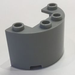 LEGO PART 24593 Cylinder Half 2 x 4 x 2 with 1 x 2 Cutout | Rebrickable ...