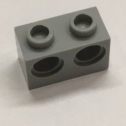 LEGO PART 32000 Technic Brick 1 x 2 [2 Pin Holes] | Rebrickable - Build ...